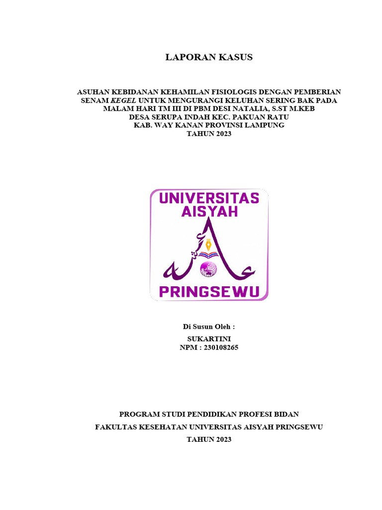 Senam Kegel Kurangi BAK Malam Hari | PDF | Pengembangan Diri | Sains ...