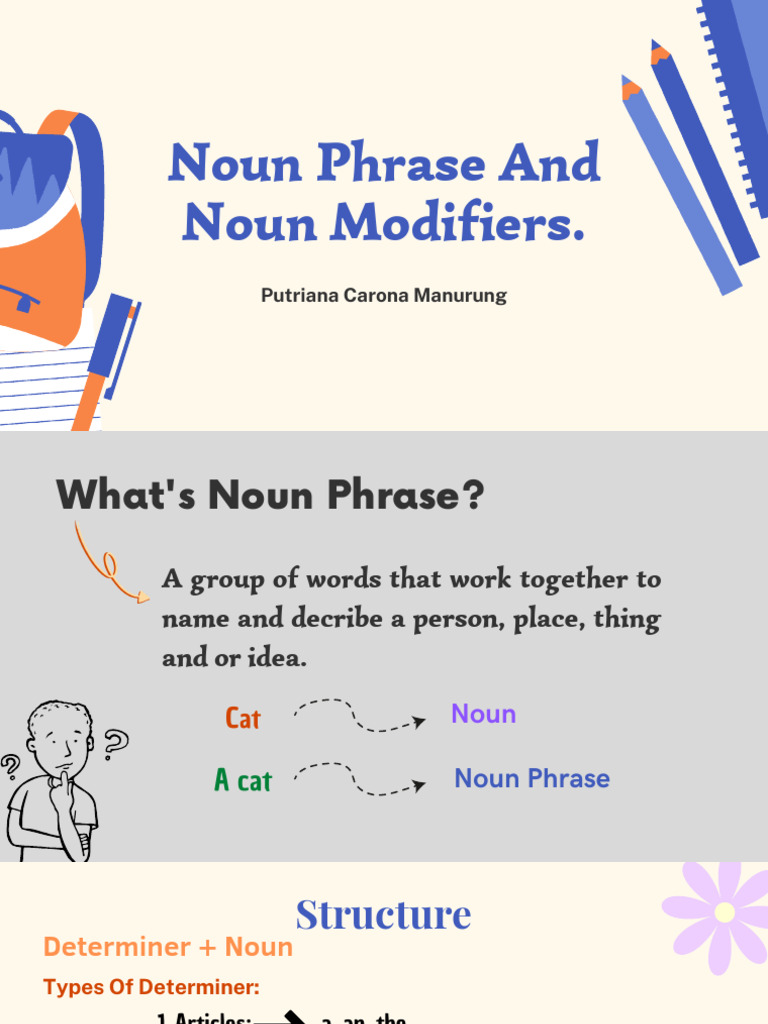 NOUN PHRASE & NOUN modifiers | PDF