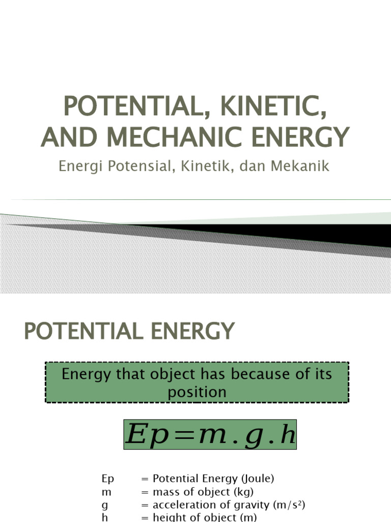 05 Energy Part 2 | PDF | Potential Energy | Kinetic Energy