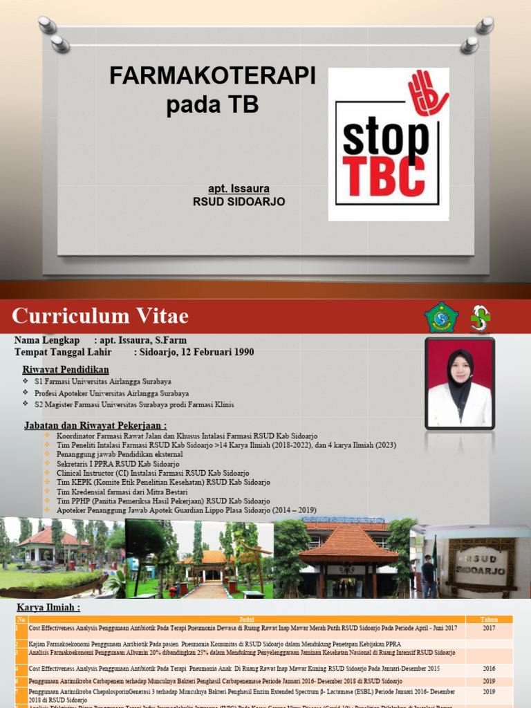 Farmakoterapi TB - Rev | PDF | Pengembangan Diri | Kesehatan Holistik