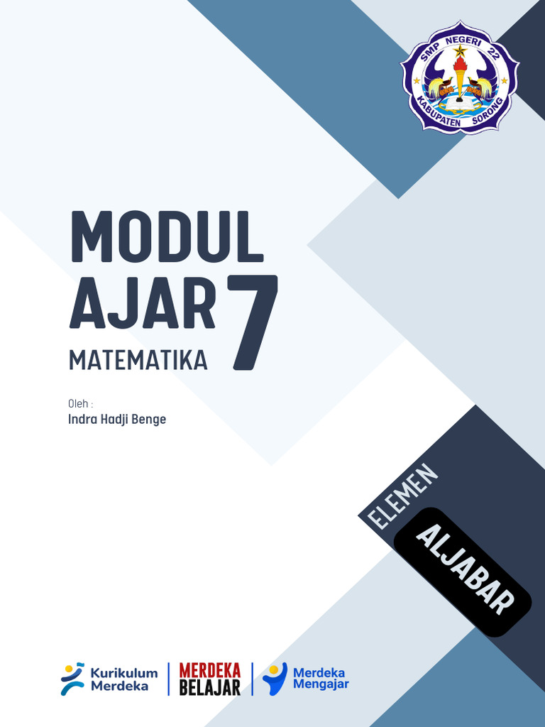 Modul Ajar Aljabar Kelas 7 Kurikulum Merdeka | PDF