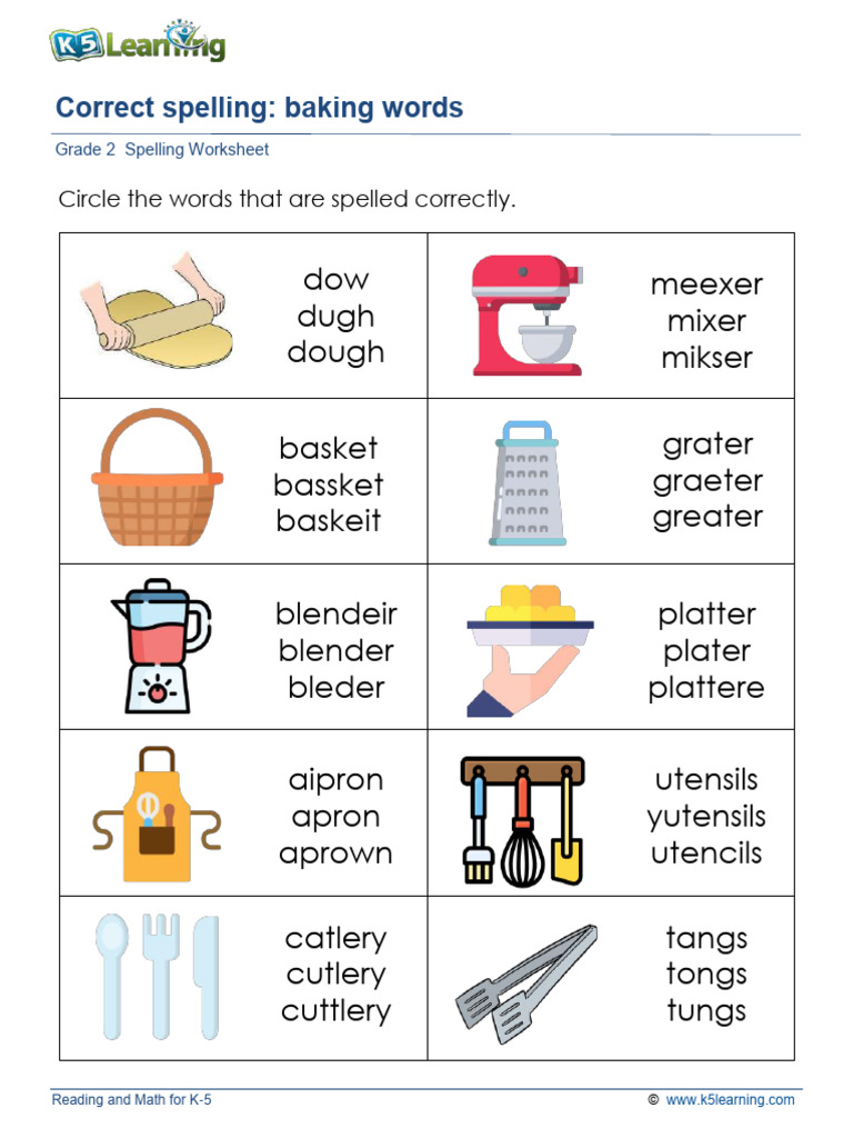 Grade 2 Correct Spelling Word 3 | PDF