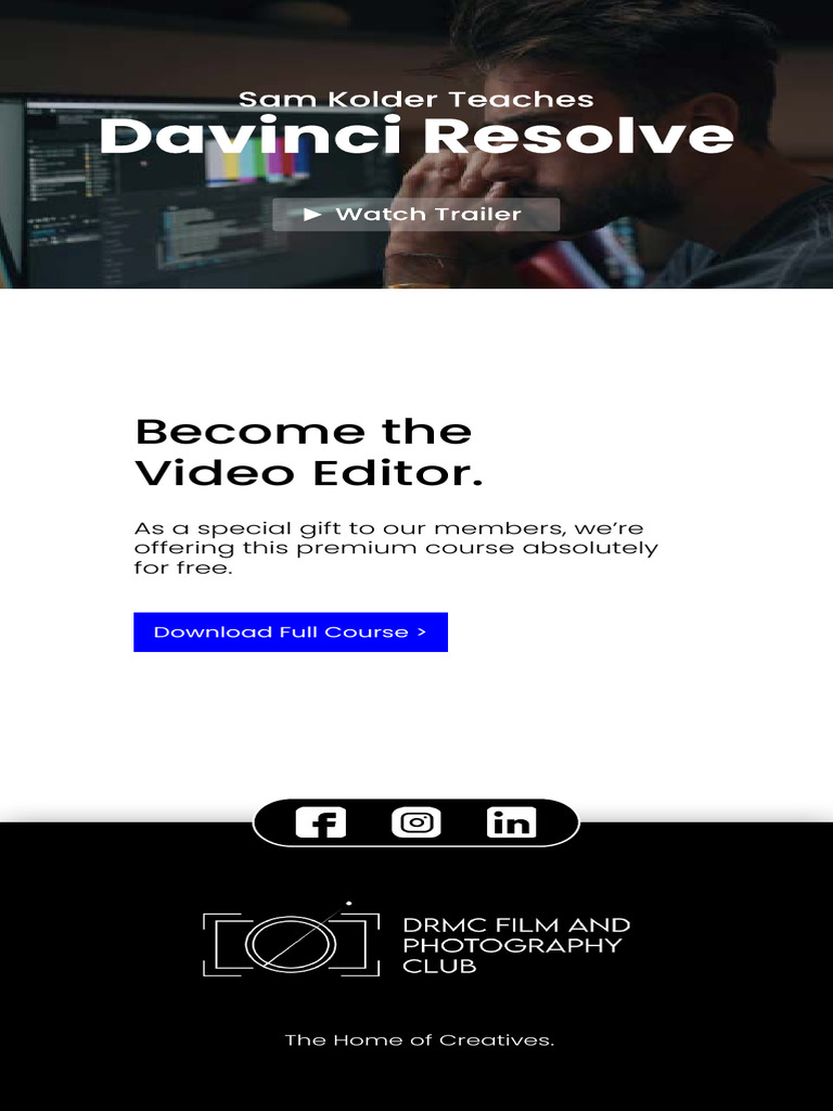Video Editing Course - DRMCFPC | PDF
