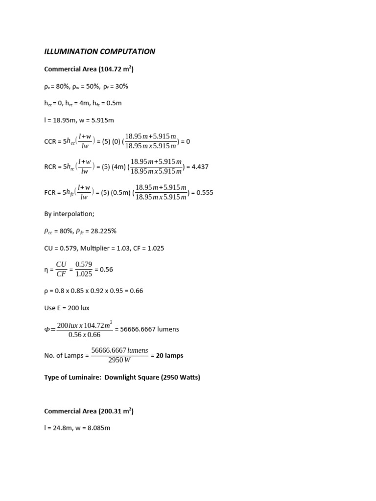 Illumination Computation | Download Free PDF | Electrodynamics ...
