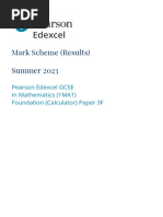 Edexcel Notional Grade Boundaries 2023 | PDF