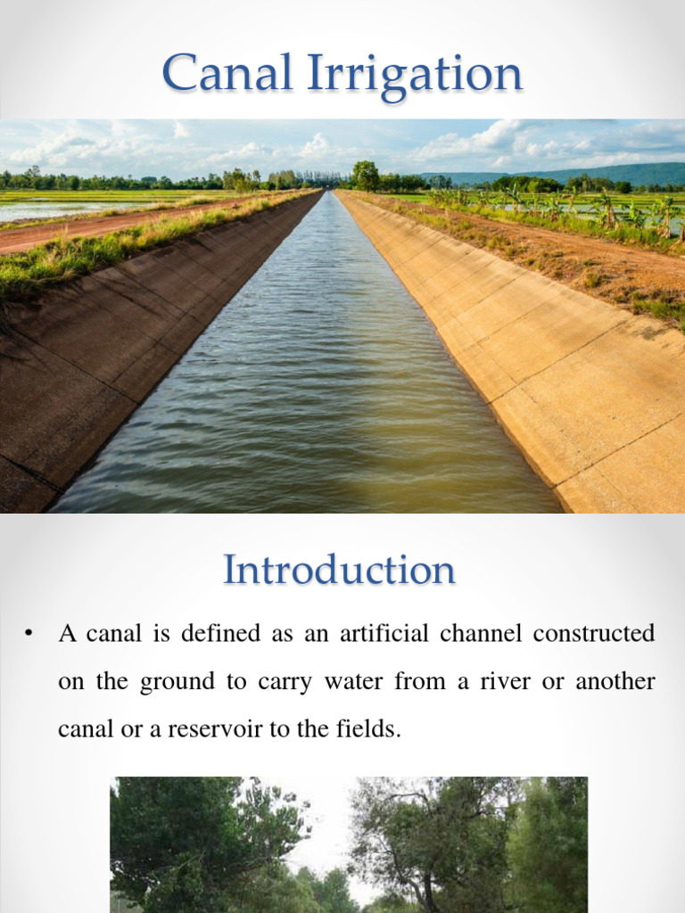Lecture-5 Canals (Part-A) | Download Free PDF | Canal | Drainage Basin