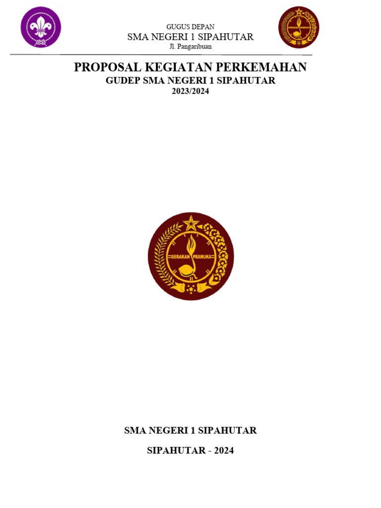 Proposal Perkemahan Pramuka | PDF