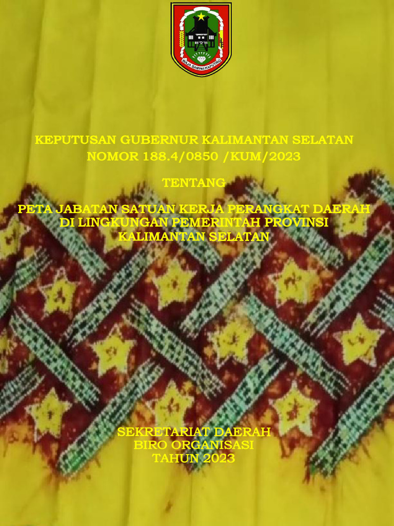 Peta Jabatan Kalsel 2024 | PDF