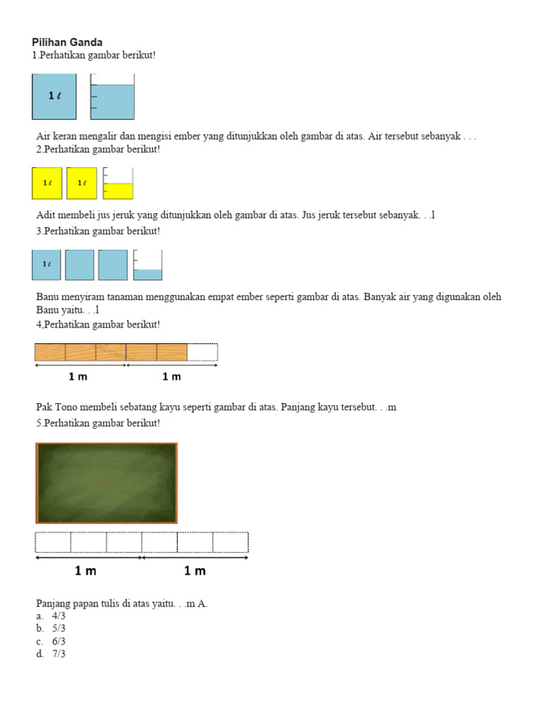 Gambar dan Pengukuran Volume Benda | PDF | Griya & Taman