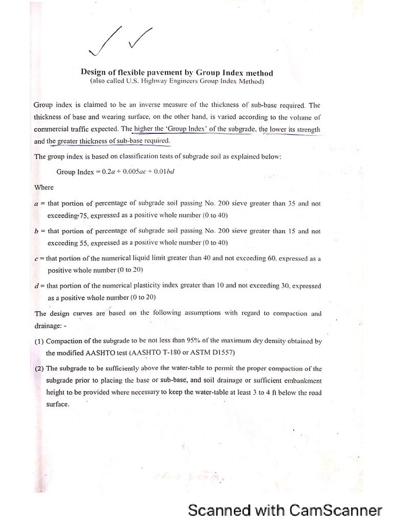 Group Index Method and CBR | PDF