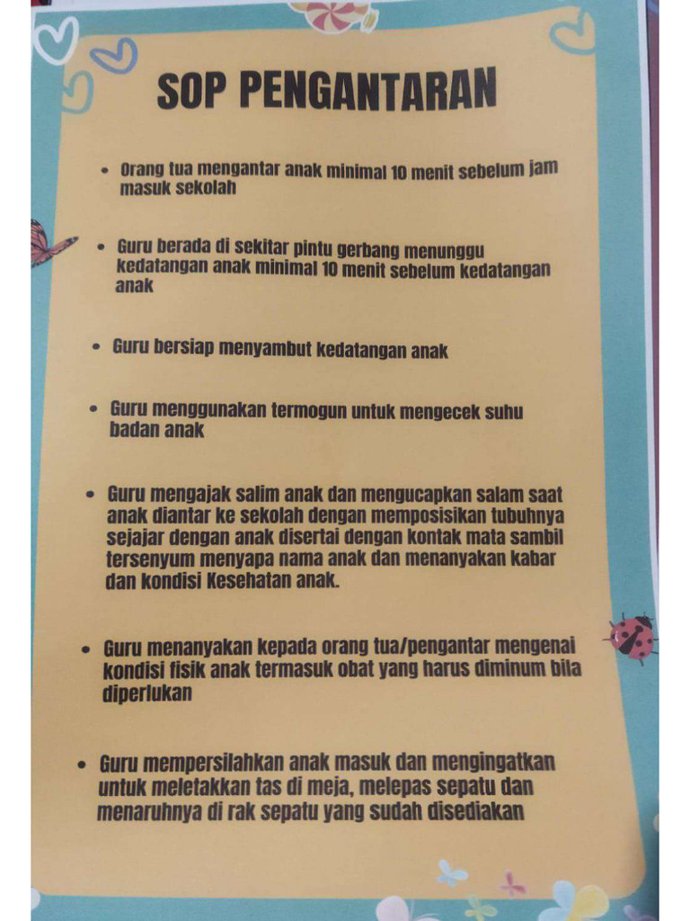 7 SOP Pengantaran | PDF