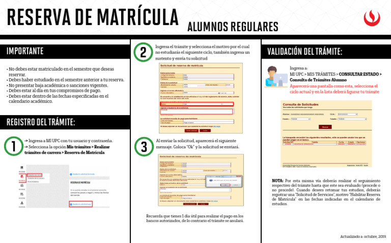 Reserva de Matrícula en UPC | PDF | Finanzas y dinero