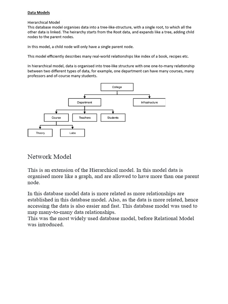 Data Models | PDF