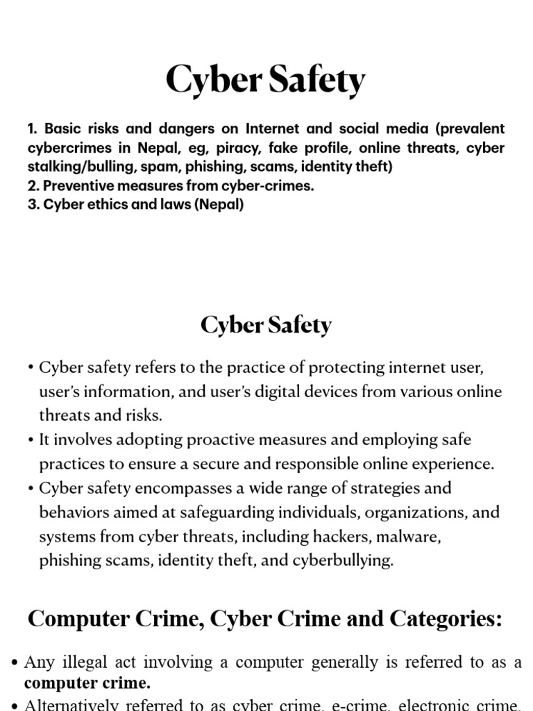 Unit 10. Cyber Safety | PDF | Cybercrime | Phishing