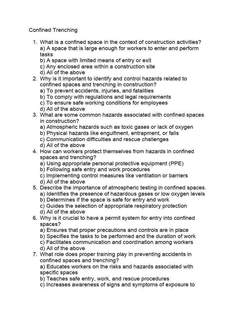 Confined Space Safety in Construction | PDF | Safety | Occupational ...