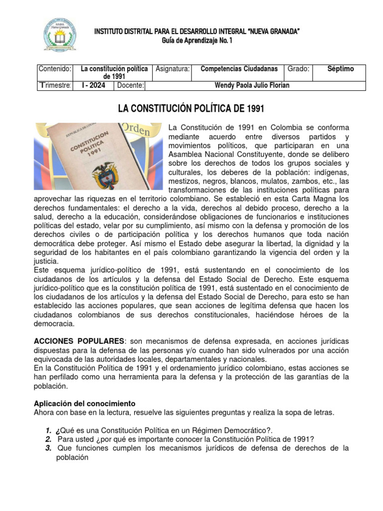 la constitucion | PDF | Constitución | Democracia