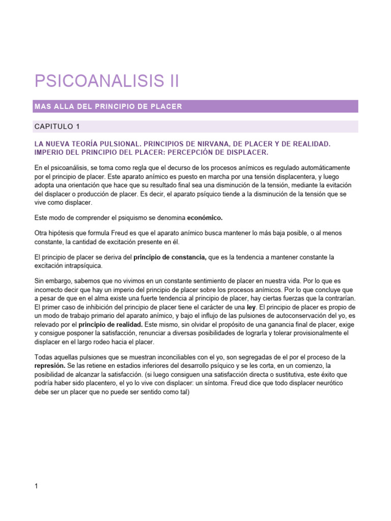 Resumen Psicoanálisis | PDF | Carné de identidad | Libido