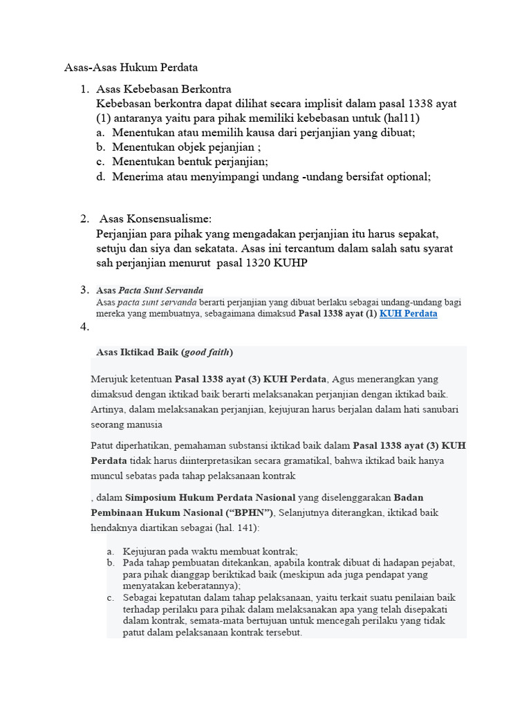 Asas Aasas Hukum | PDF