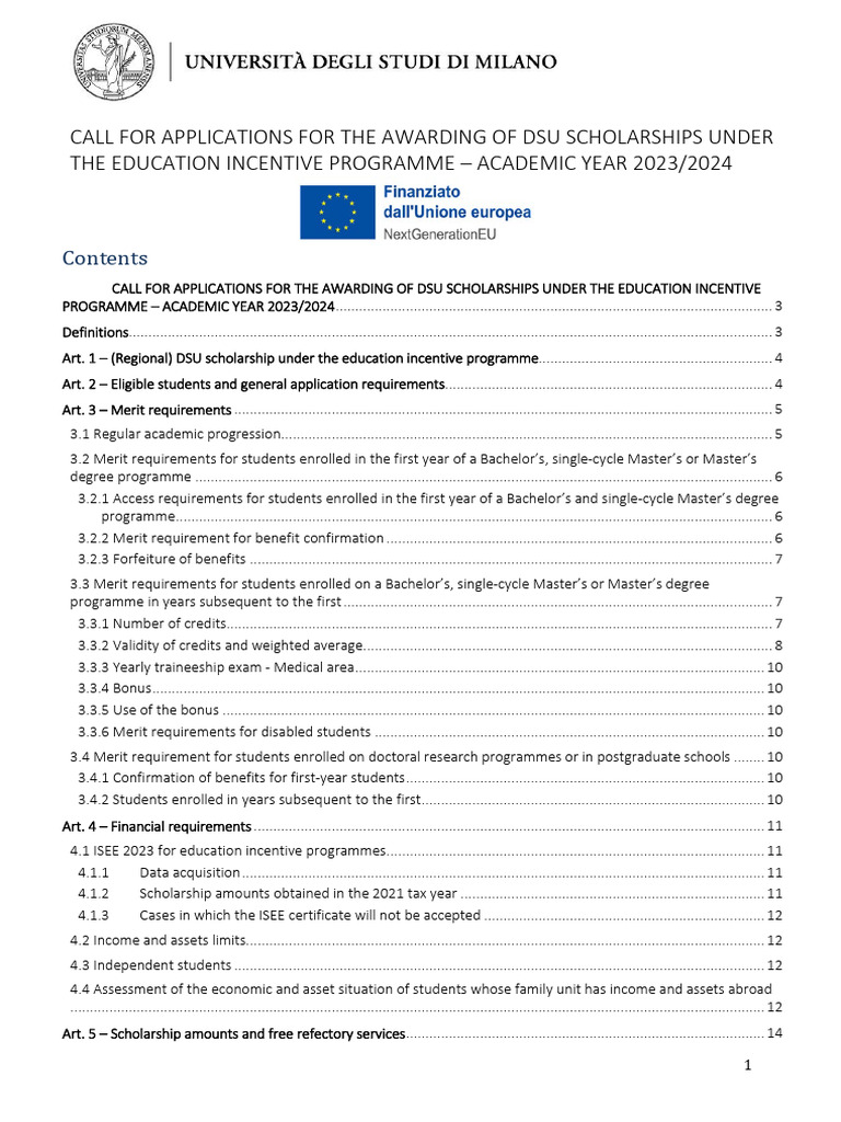 Call For Applications Regional Scholarship | PDF | Academic Degree ...