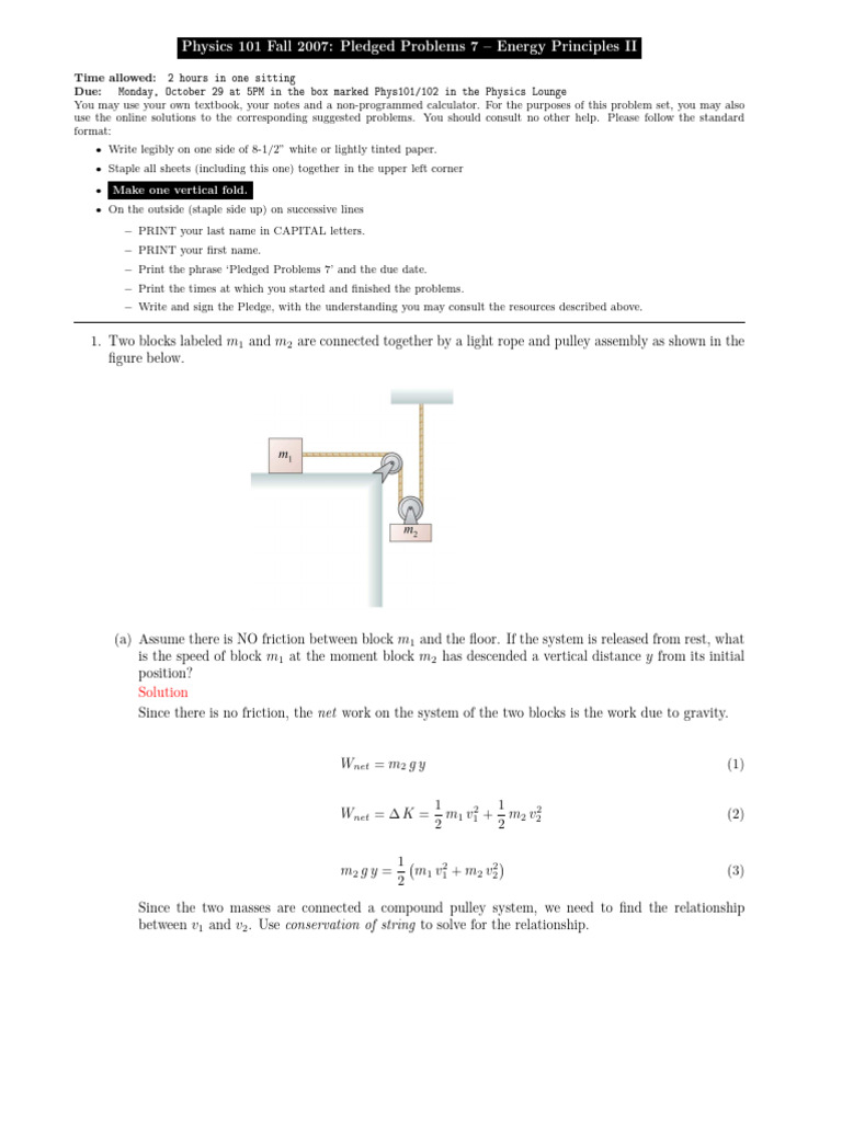 pp07 2007 Solution | Download Free PDF | Friction | Force