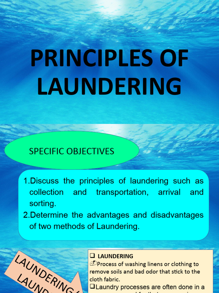 Lesson 1.1 Priciples of Laundering | PDF | Laundry | Washing Machine