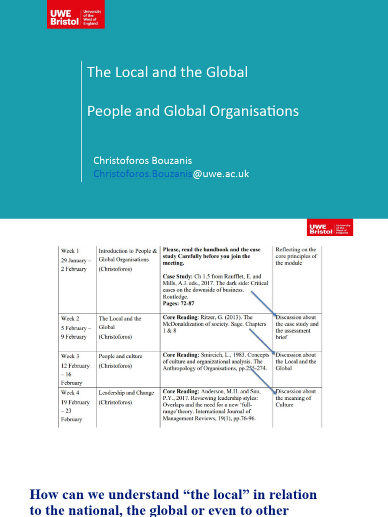 Understanding Local and Global Dynamics | PDF | Globalization | Liberal ...