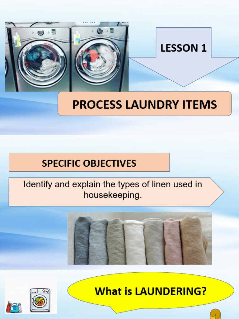 Laundry Procedures in Housekeeping | PDF | Washing Machine | Clothes Dryer