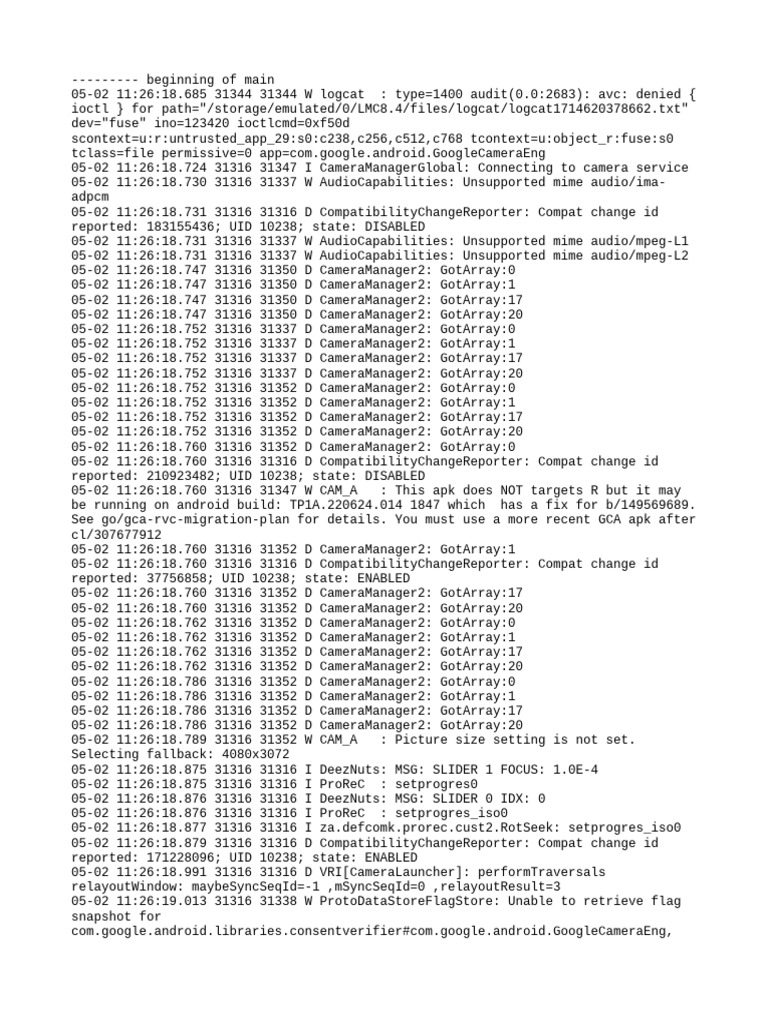 Log Cat 1714620378662 | PDF | Java (Programming Language) | Operating System Technology