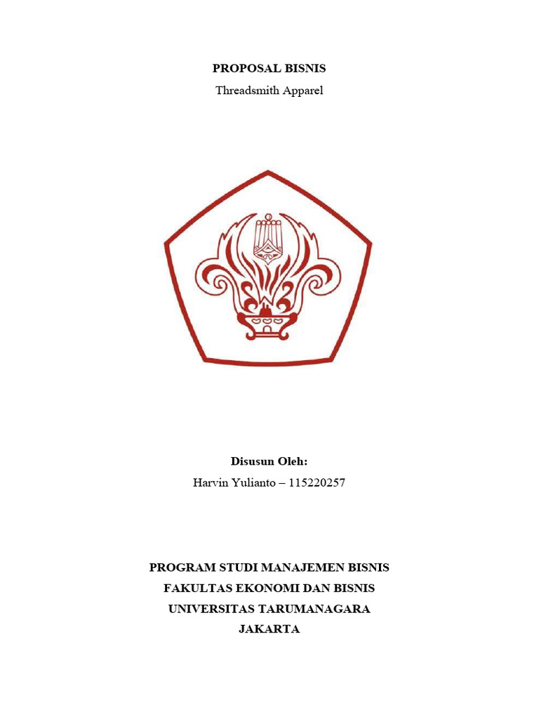 Proposal Usaha Kaos Sablon Threadsmith | PDF | Karier & Perkembangan