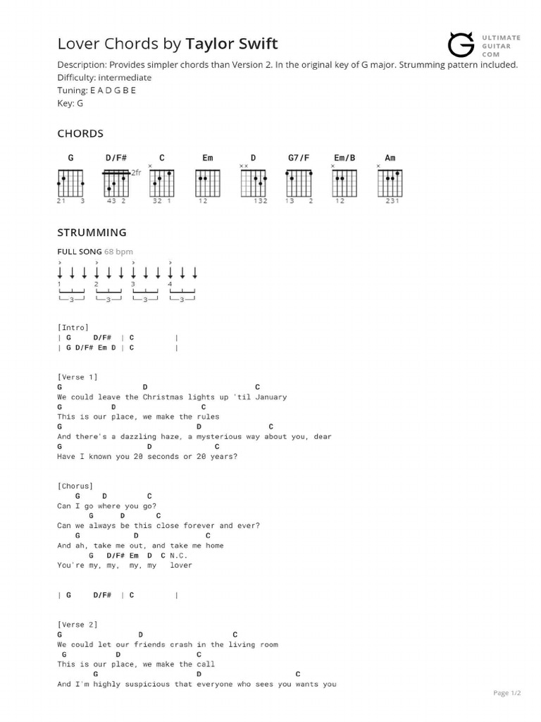 Lover Chords | PDF
