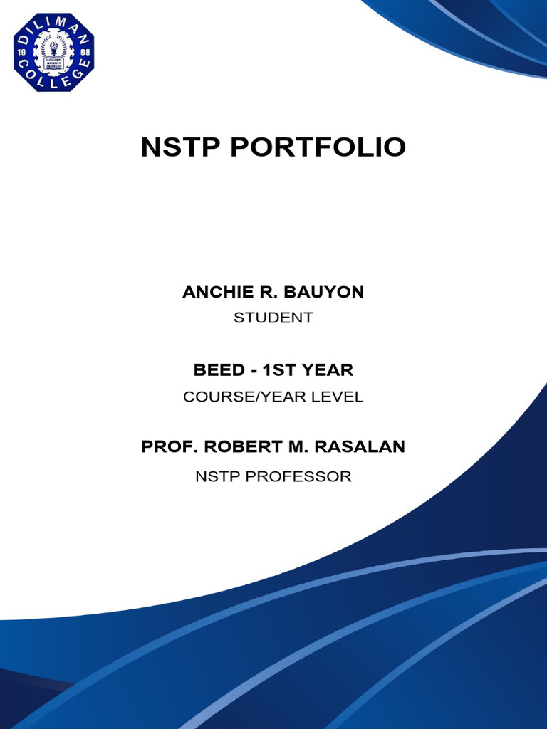 Cover Page - NSTP | PDF
