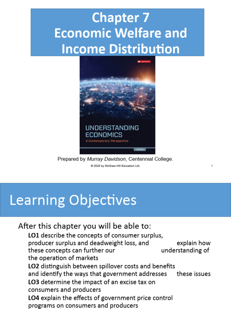 Ch. 7 Economic Welfare and Income Distribution - Revised | PDF ...