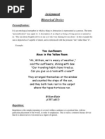Literary Devices Worksheet | PDF | Metaphor | Linguistics