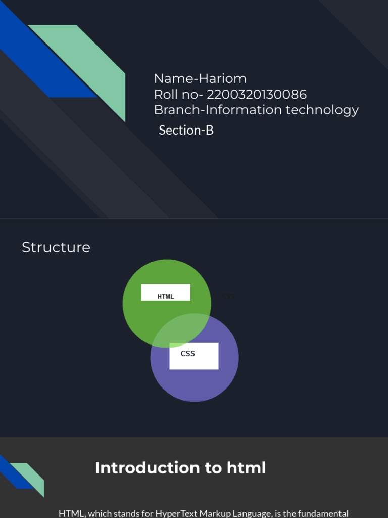 mini project presentation-merged | PDF | Html Element | Html