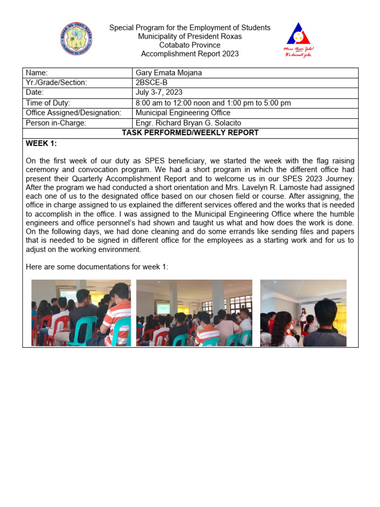 Student Employment Program Report | PDF