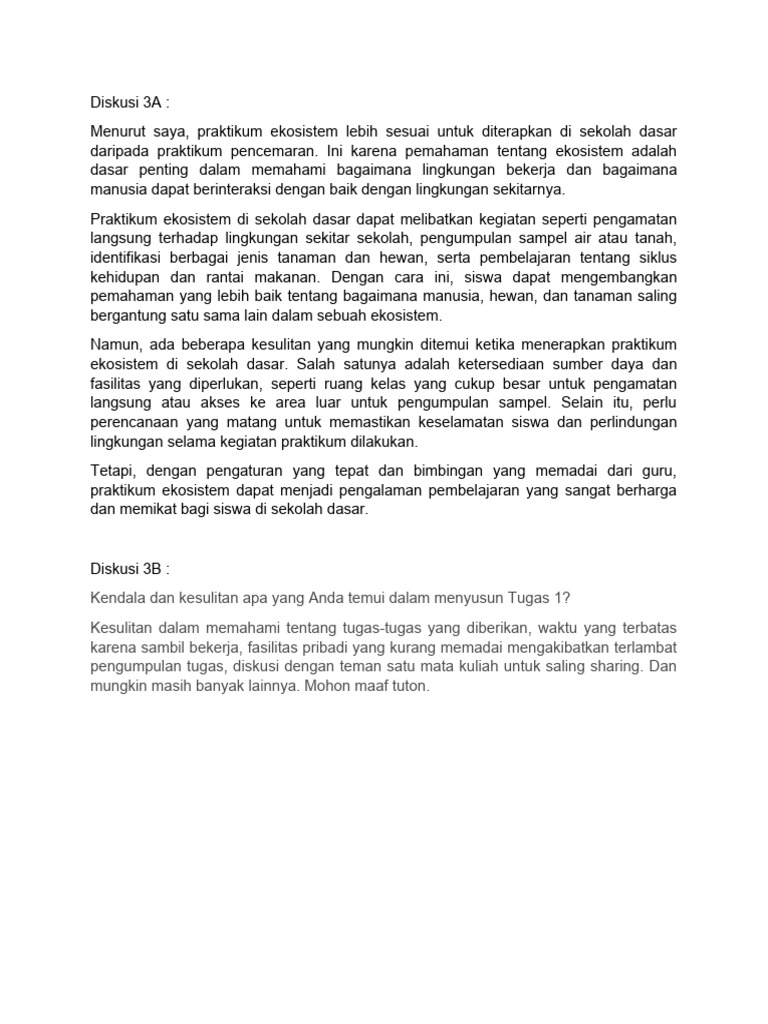 Ipa Diskusi 3 | PDF | Sains & Matematika