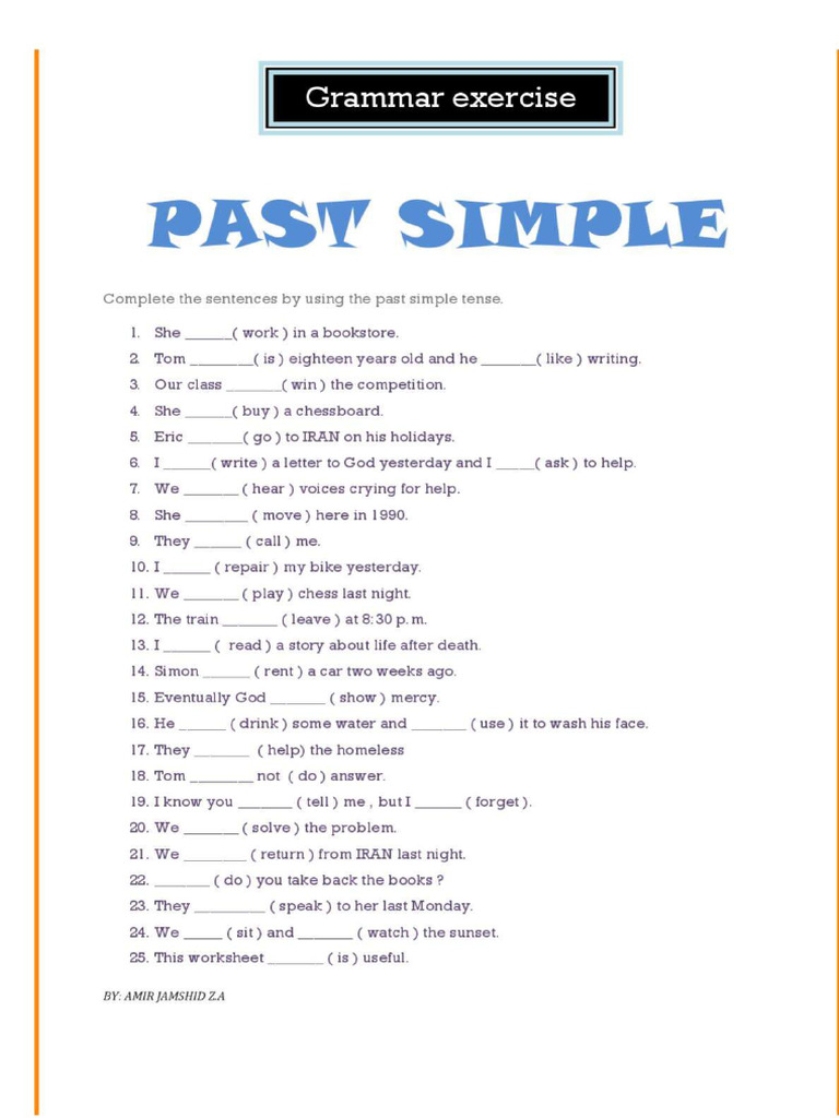 Past simple. 2 | PDF