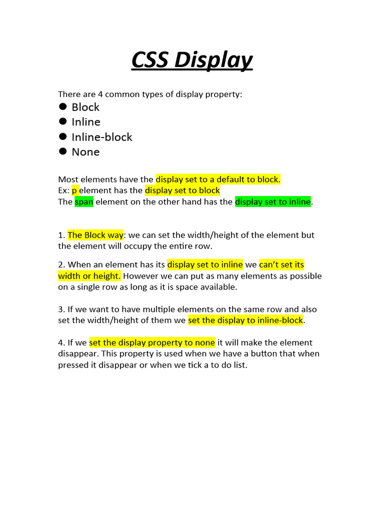 8.0 CSS Display | PDF