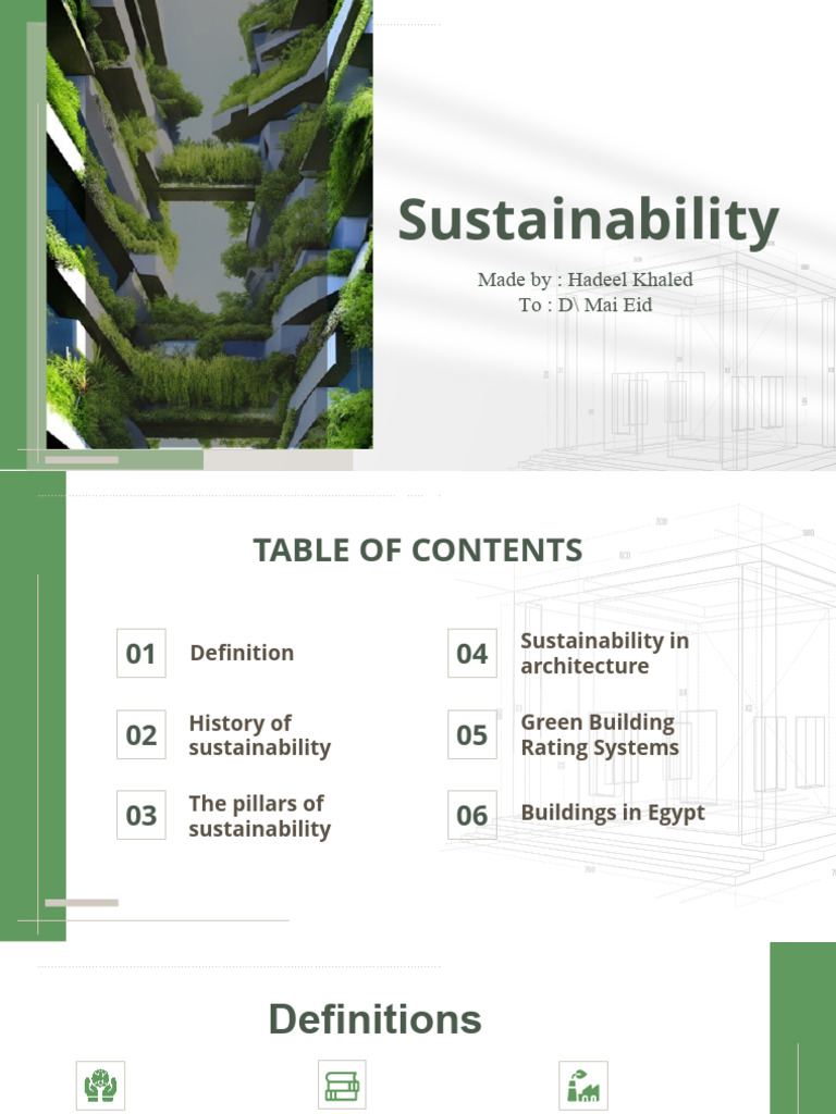 Sustainable architecture | PDF | Sustainability | Green Building