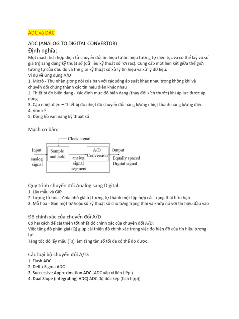 ADC Và DAC | PDF