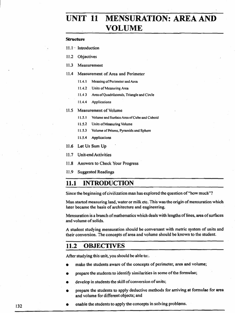 Unit-11 | PDF | Area | Sphere