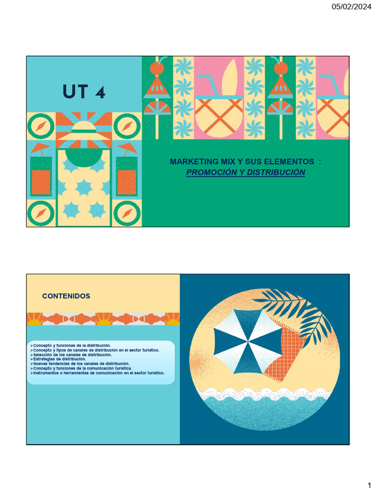 Ut4 MKT Mix Promocion y Distribucion Alumnado | PDF | Turismo | Publicidad