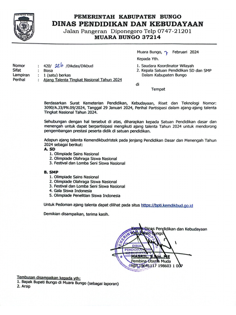 Ajang Talenta Tingkat Nasional 2024 Pdf