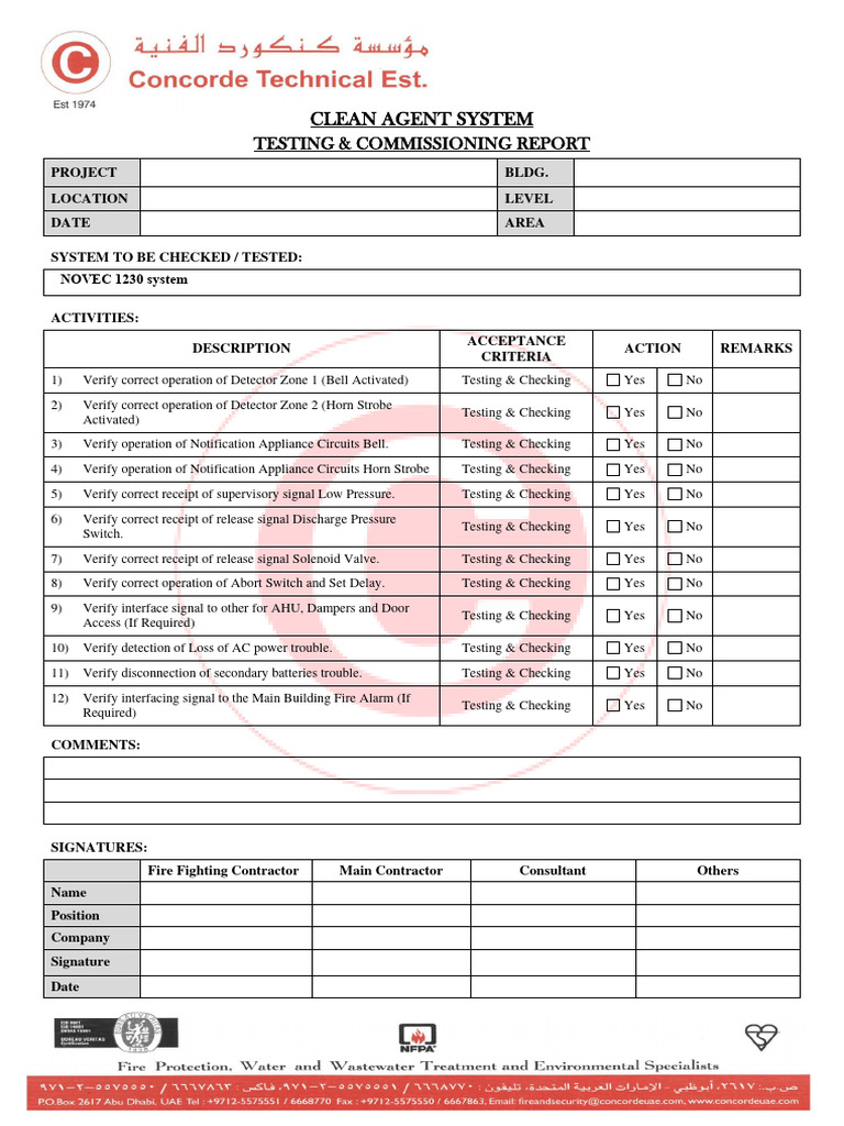 Cas Testing Commissioning Report | PDF | Manufactured Goods ...
