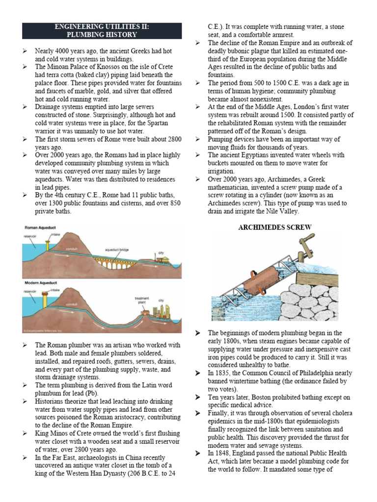 History of Plumbing Systems | PDF | Plumbing | Hydraulic Engineering