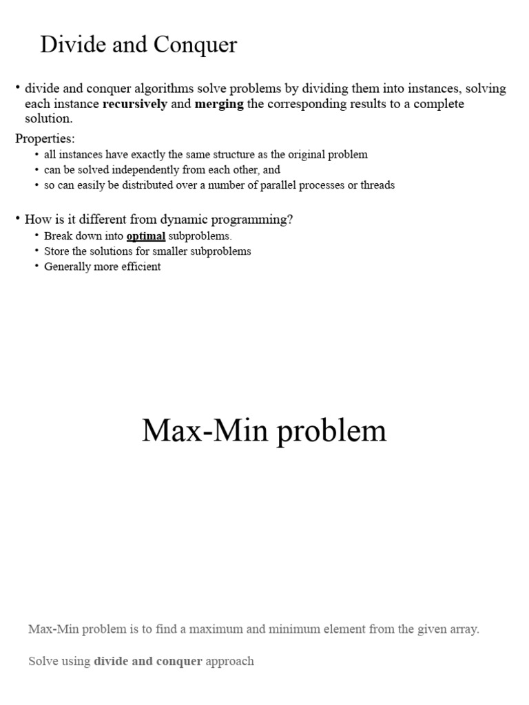 Lectur 7 Max-Min Problem | Download Free PDF | Theoretical Computer ...