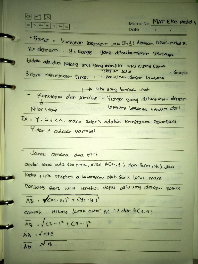 Rangkuman Modul 3 - Michael - Mat Eko | PDF