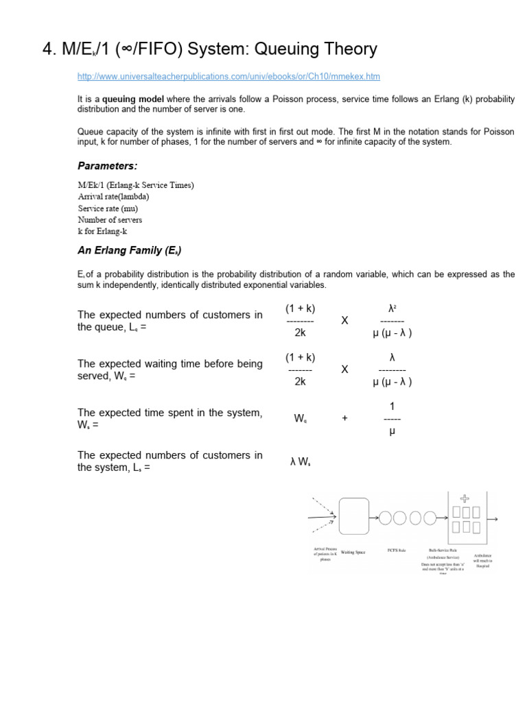 Queueing Systems | PDF | Probability | Operations Research