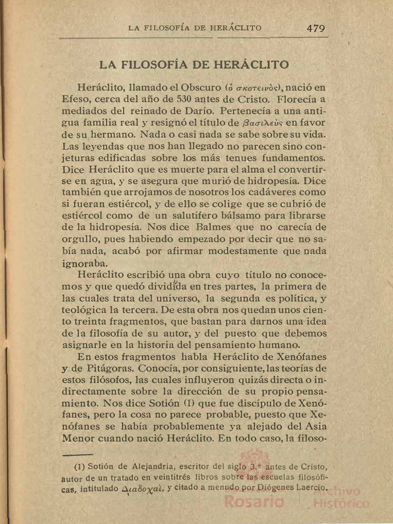 4 La Filosofia De Heraclito Pag 479 488 Pdf