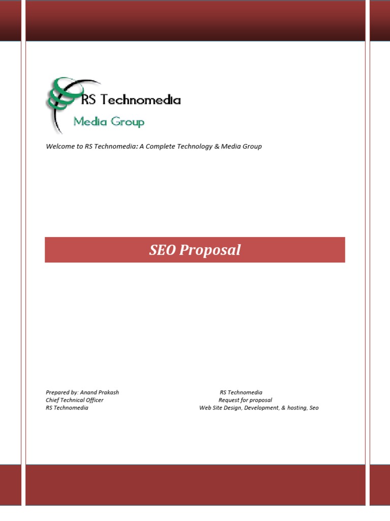 SEO Proposal | PDF | Search Engine Optimization | Hypertext